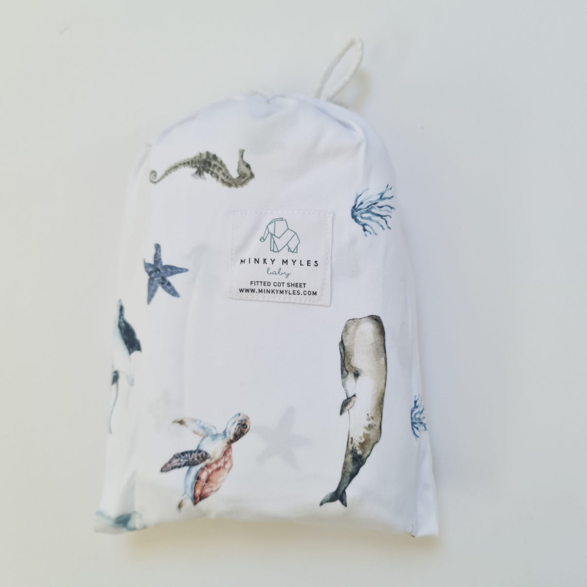 Fitted Cot Bed Sheet For Baby Nursery Ocean Theme - Sea Creature Crib ...